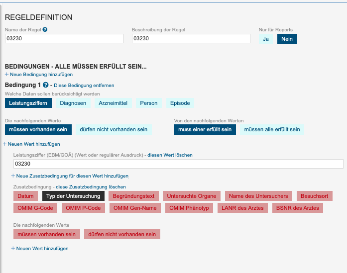 RED medical classic - Regeln für Reports und Auswertungen - RED Hilfe ...
